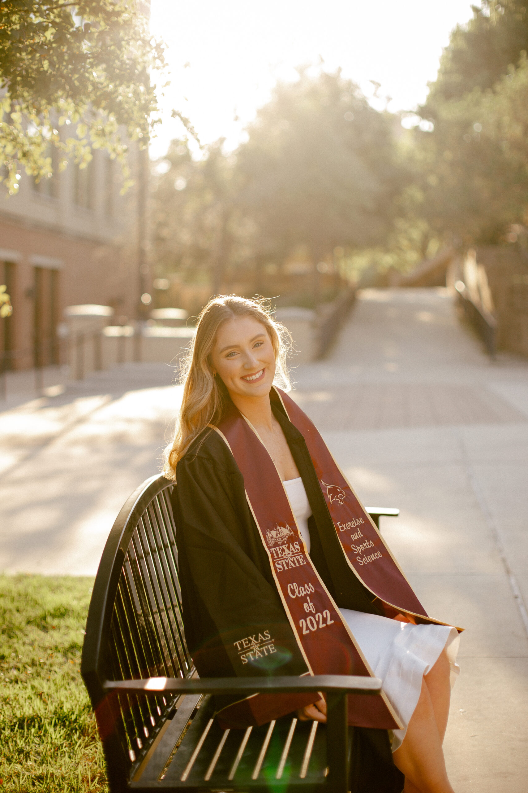 Glowy Golden Hour Grad Photos | Texas State University ...